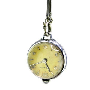 Bucherer Crystal Ball Watch Necklace/skeleton Bubble Time Piece/white ...