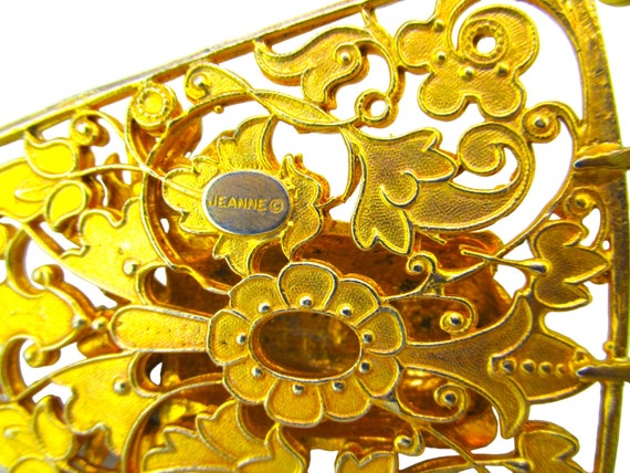 Hattie Carnegie Buddha by Jeanne /Green & Blue Glass … - Gem