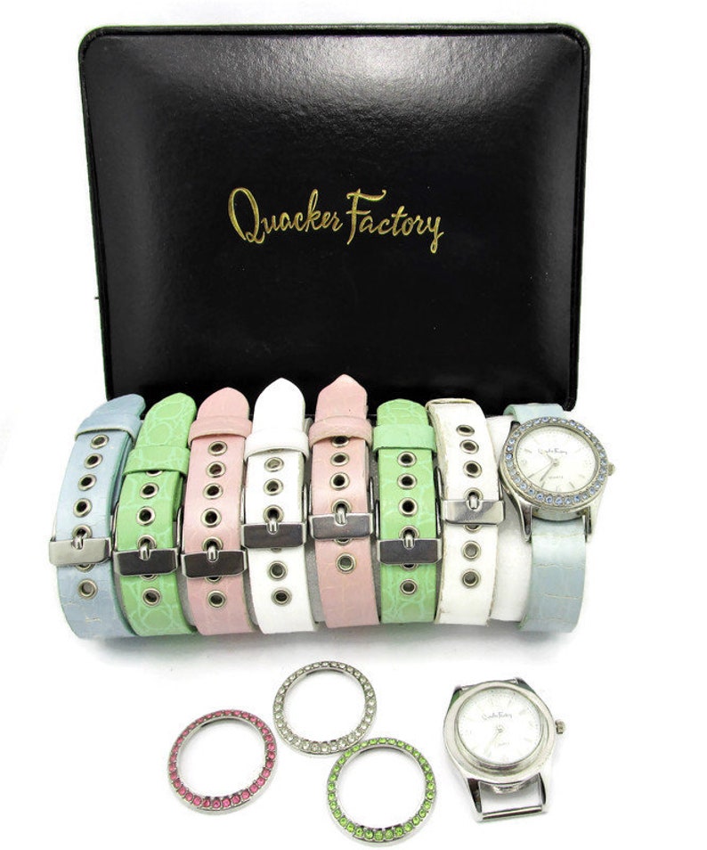 Quacker Factory Watches/set of Two 2 /8 Changable Bands - Etsy