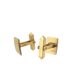 Anson Engraveable Cuff Links/12k Gold Filled Cufflinks/oblong Gold Tone ...