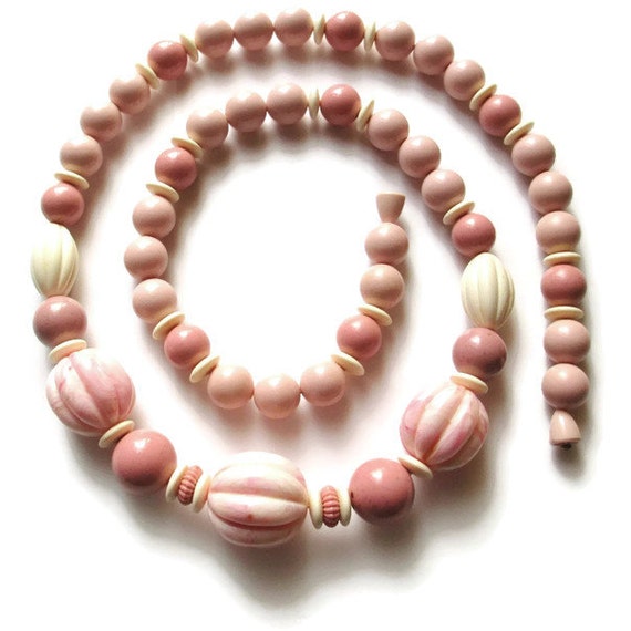 VINTAGE AVON Burst of Spring Chunky Mocha Pink and Cream | Etsy