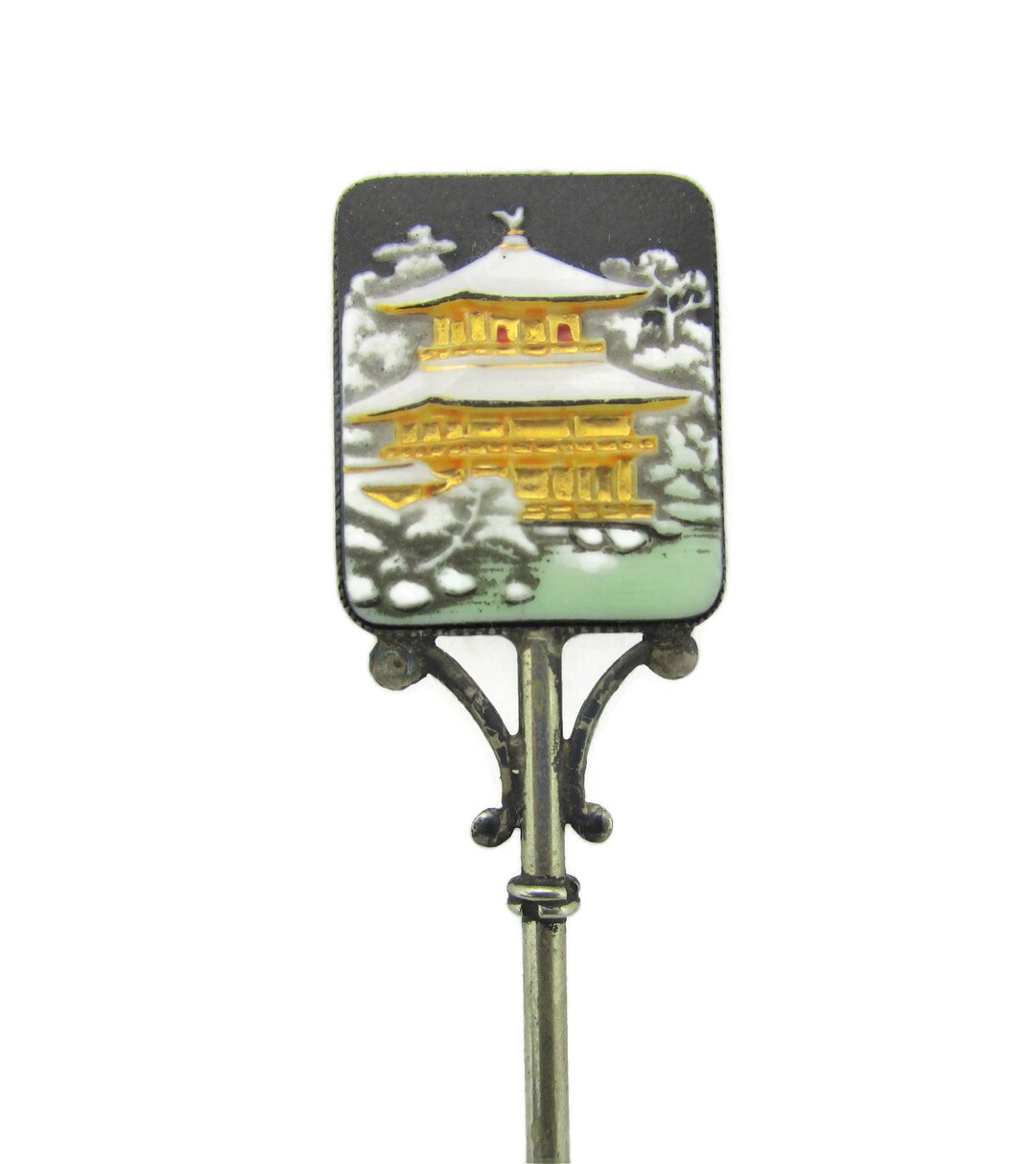 Toshikane Souvenir Spoon/kinkakuji Temple Golden Pavilion Tile/phoenix ...