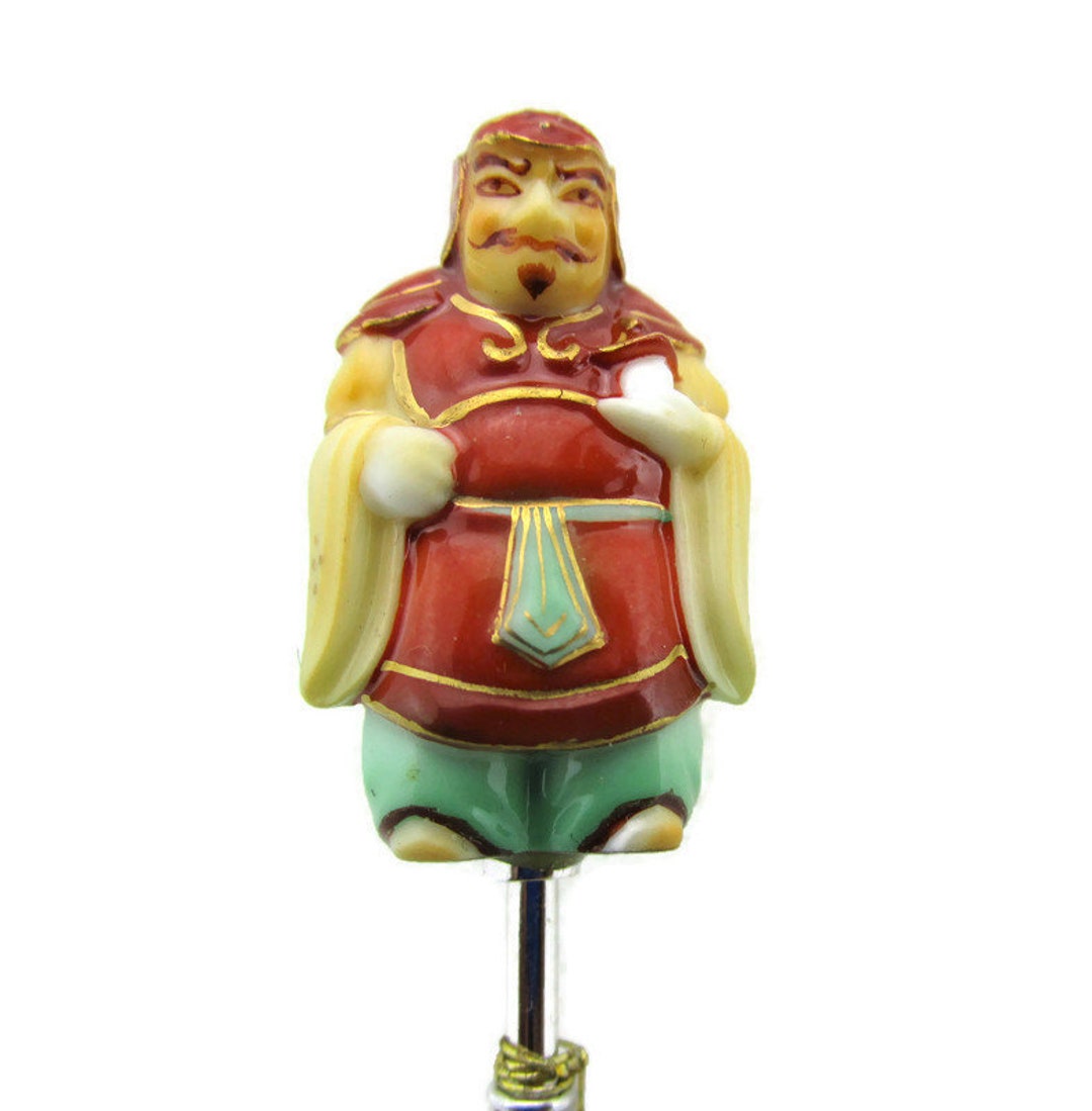 Toshikane Japan BISHAMONTEN Spoon/ Full Length Seven Fortune Gods/hand ...