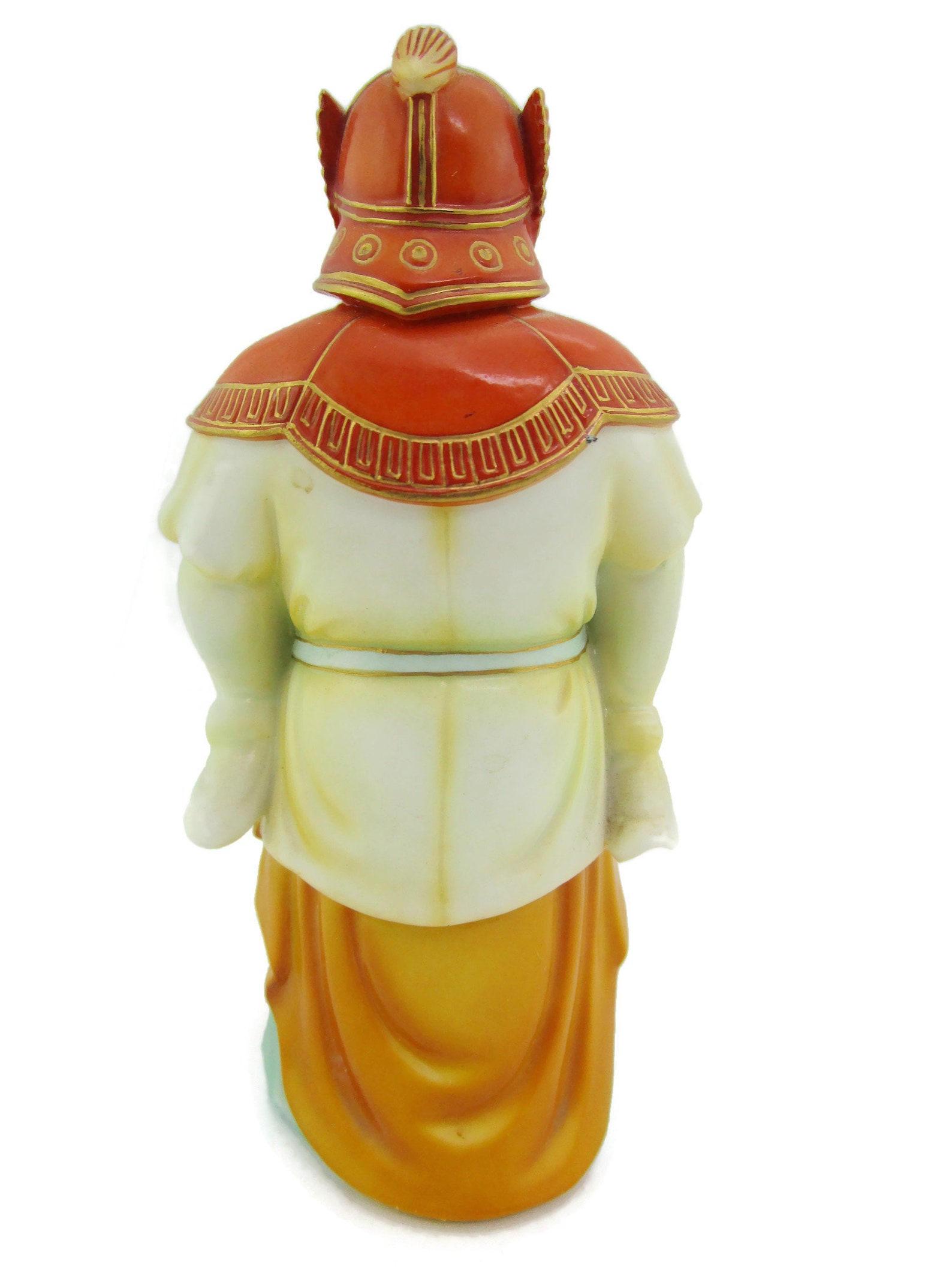 Toshikane Large BISHAMONTEN Figurine/7 Fortune Gods Arita Porcelain ...
