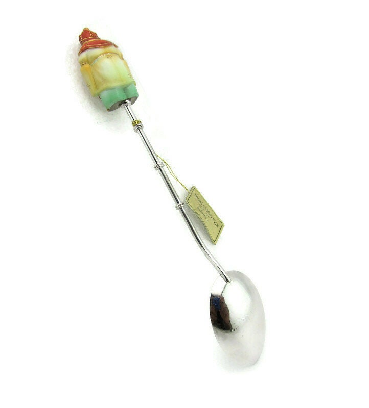 Toshikane Japan BISHAMONTEN Spoon/ Full Length Seven Fortune Gods/hand ...