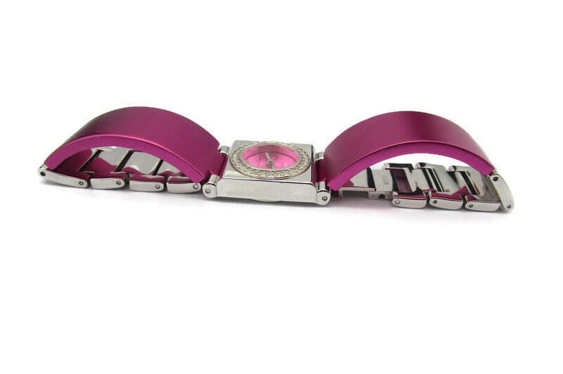 Main Line Time Hot Pink Watch/ Women's Quartz / Rhinestone - Etsy