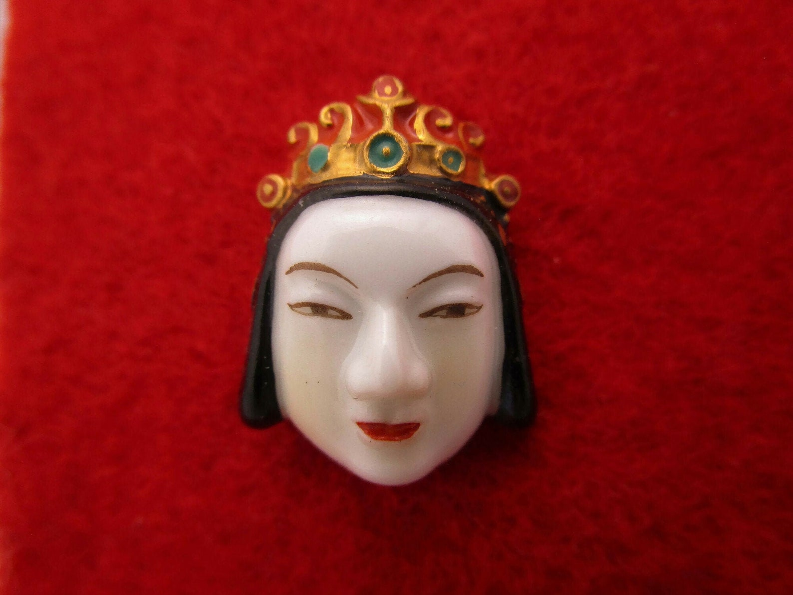トシカネ Toshikane KISHOTEN Button/shinto Goddess of Happiness and - Etsy