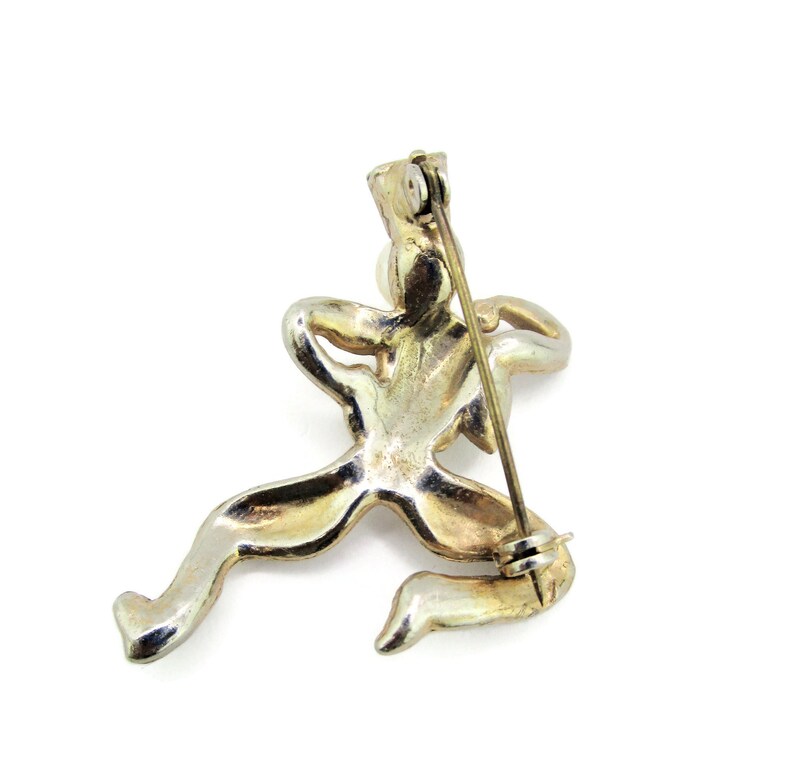 Alfred Philippe Trifari Sasha Brooch/cossack Dancer /faux Pearl Face ...