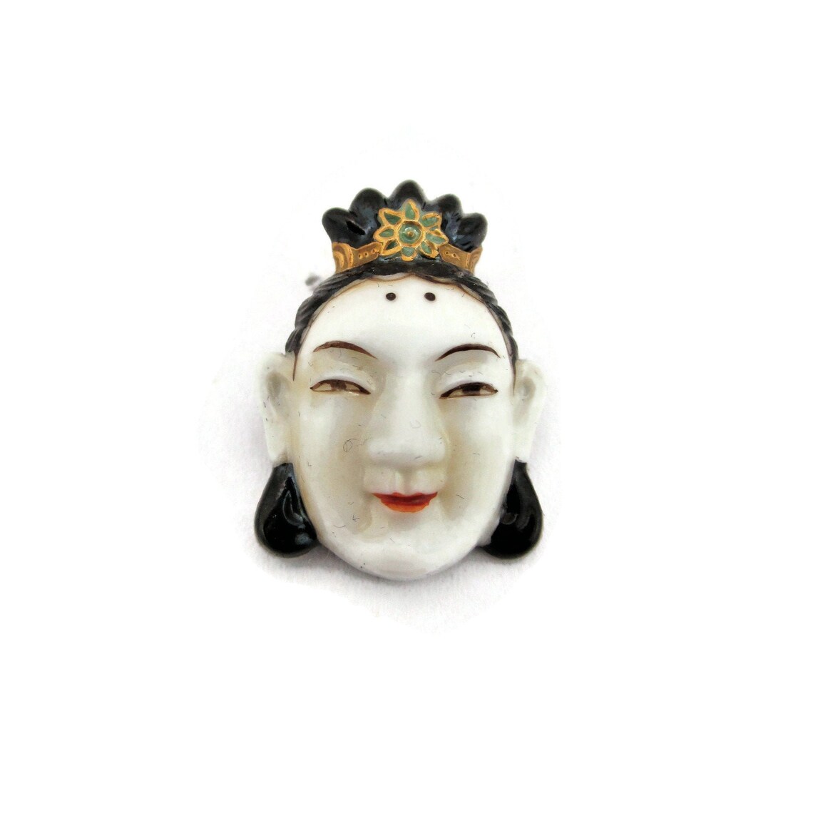 Toshikane BENZAITEN Button/ 7 Fortune Gods Arita Porcelain | Etsy