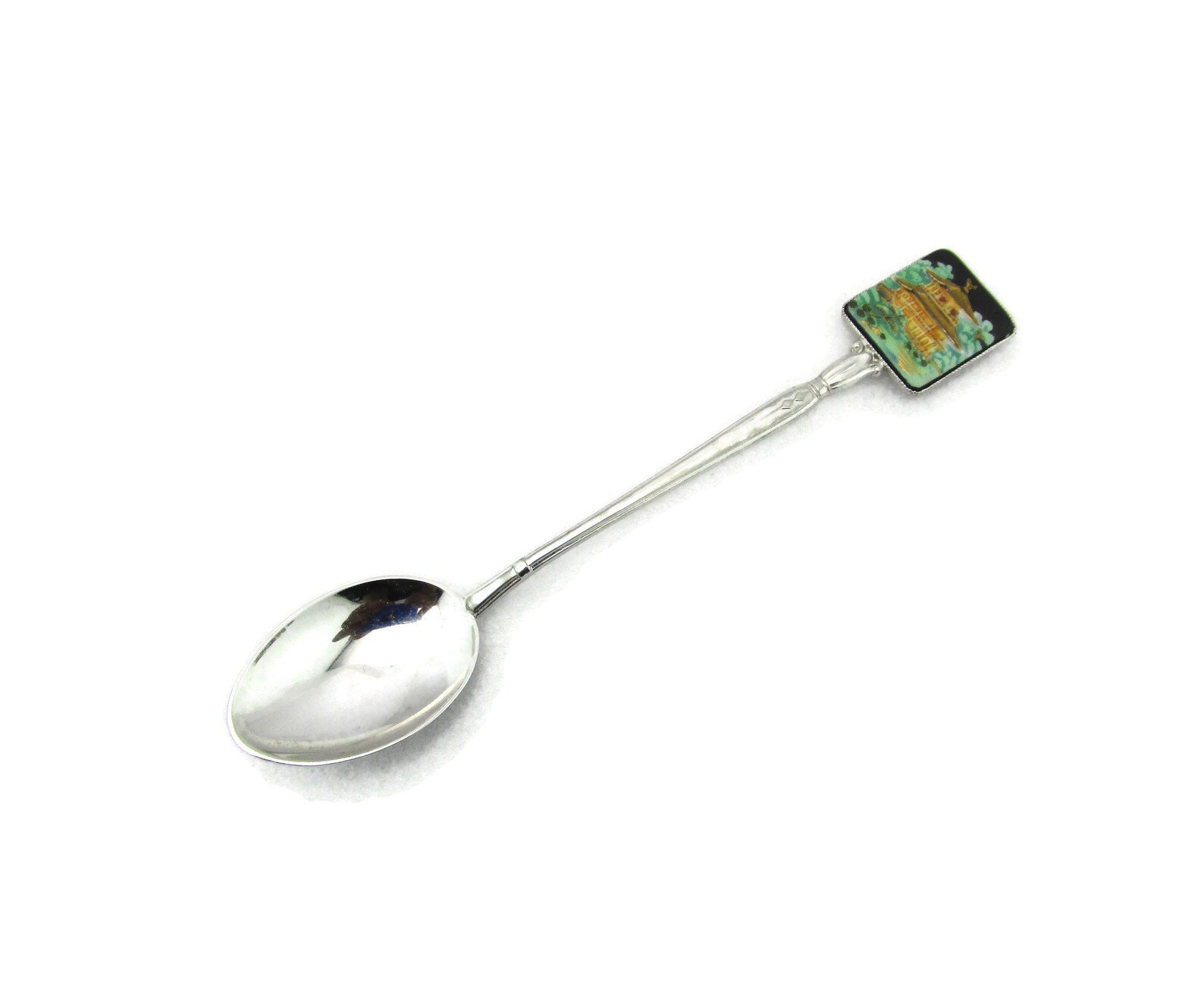 Toshikane Souvenir Spoon/kinkakuji Temple Golden Pavilion Tile/phoenix ...