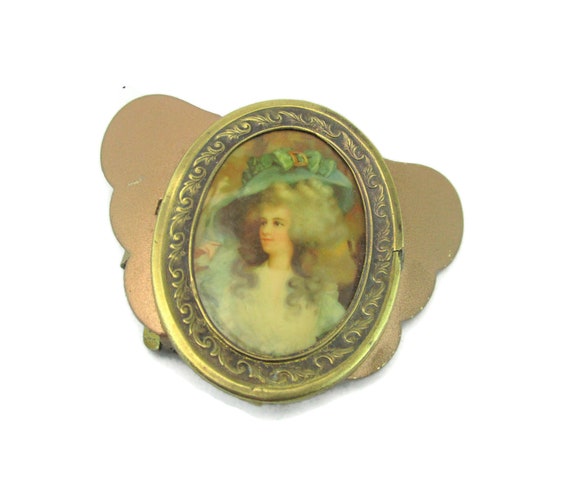 Victorian Marie Antoinette Belt Buckle/Miniature Port… - Gem