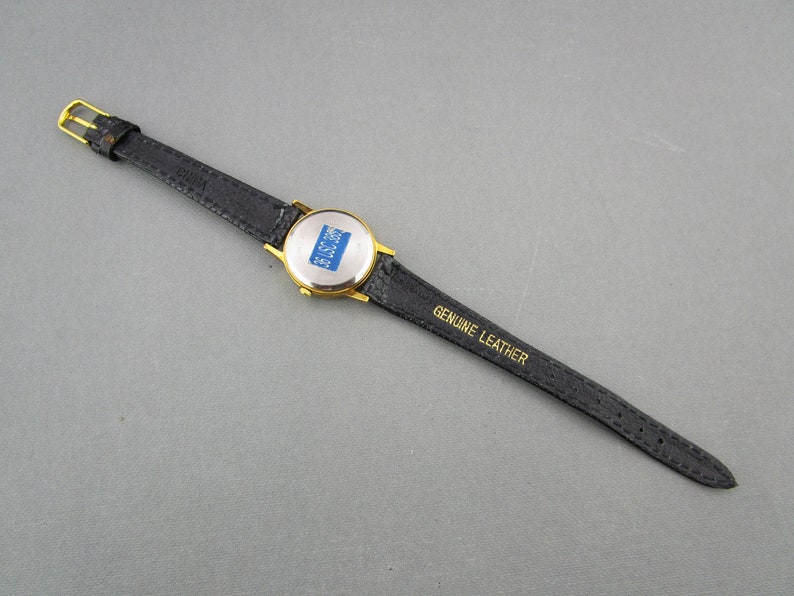 KODAK Olympic Quartz Watch/black Leather Band/gold Plated - Etsy