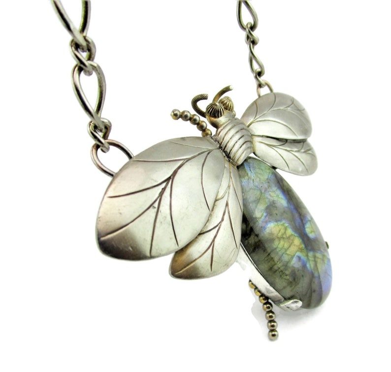 GARRISON NYC Giant Bug Pendant Necklace/ultra RARE Czech Mixed - Etsy