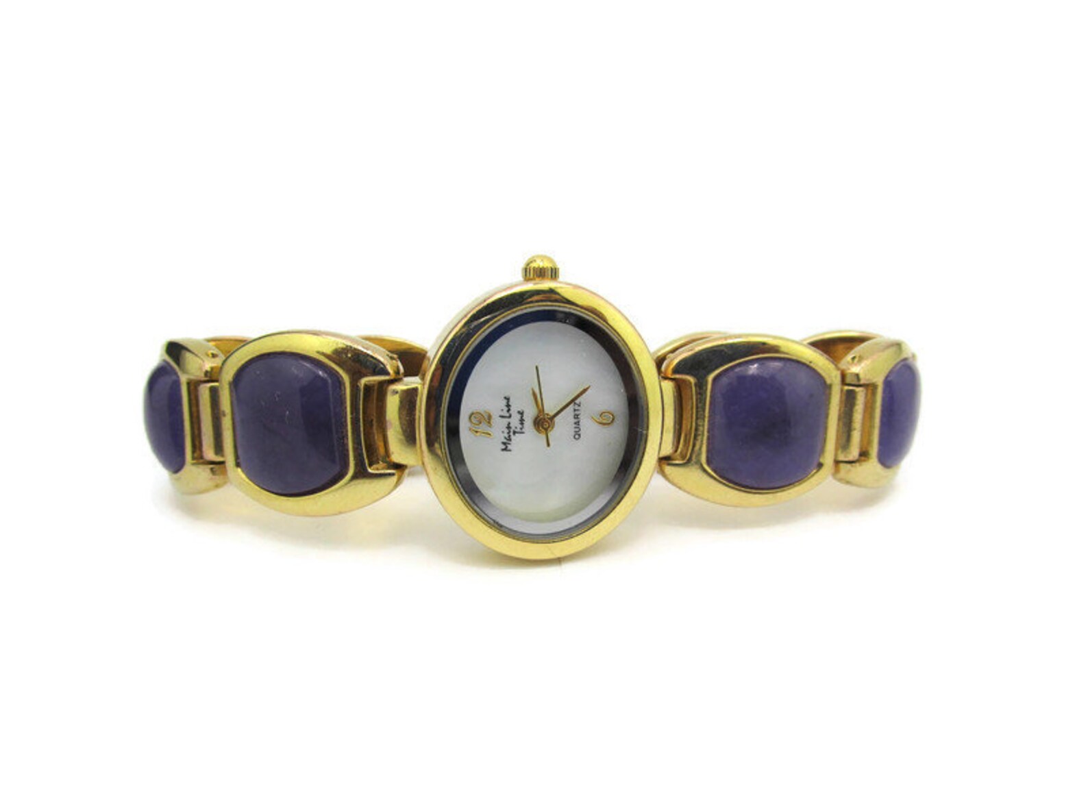 Main Line Time Jade Quartz Watch /Tested Purple Jade | Etsy