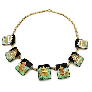 トシカネ Toshikane Necklace/historical Landmarks of Japan/12k Gold Filled ...