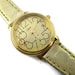COLLEZIO Big Numbers Watch / Gold Metallic Leather Strap/ Hong - Etsy