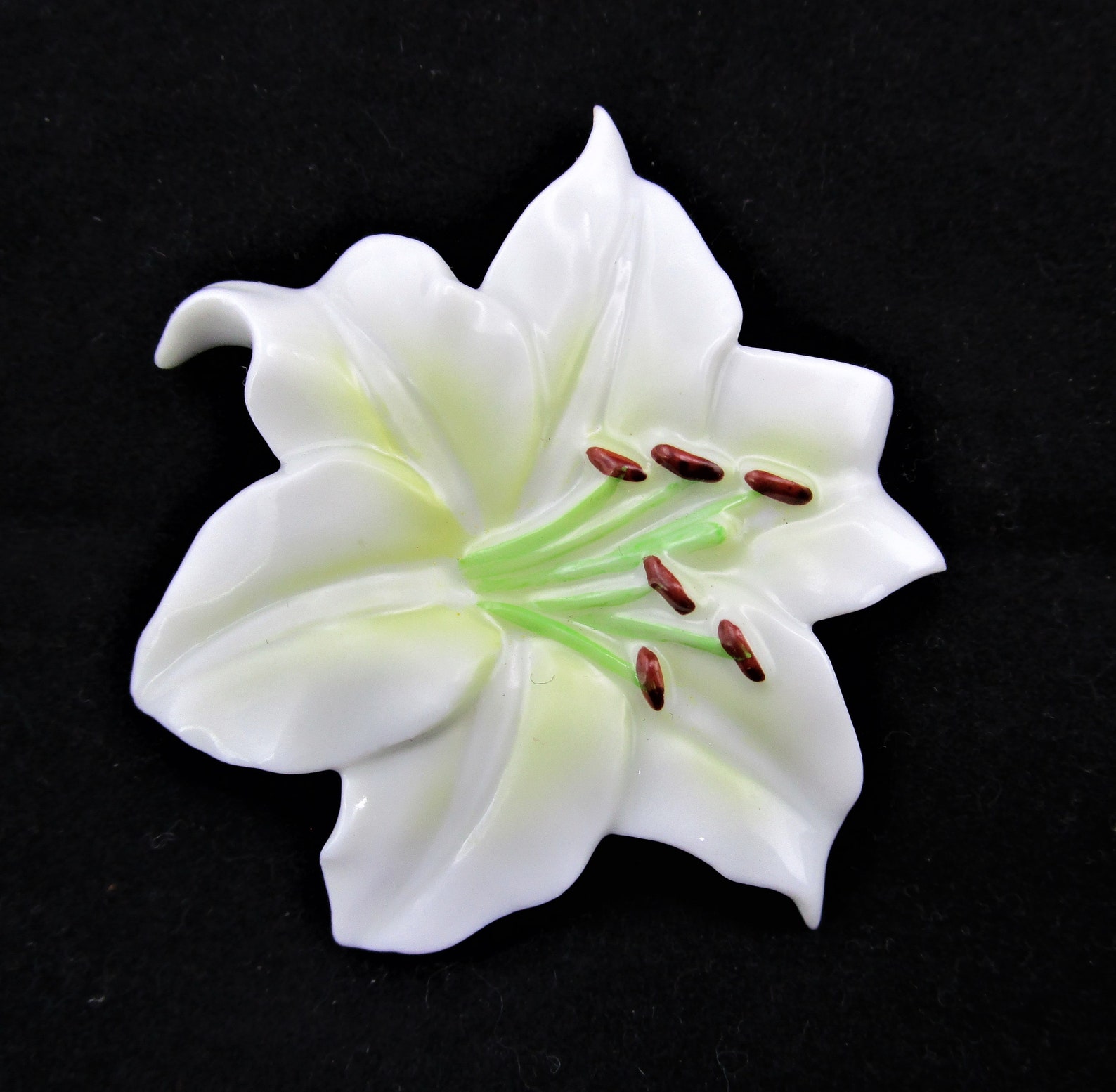 AITOSHA 13pc -yuzana Flower Buttons & Pin Set/hand Painted /yuzan China ...