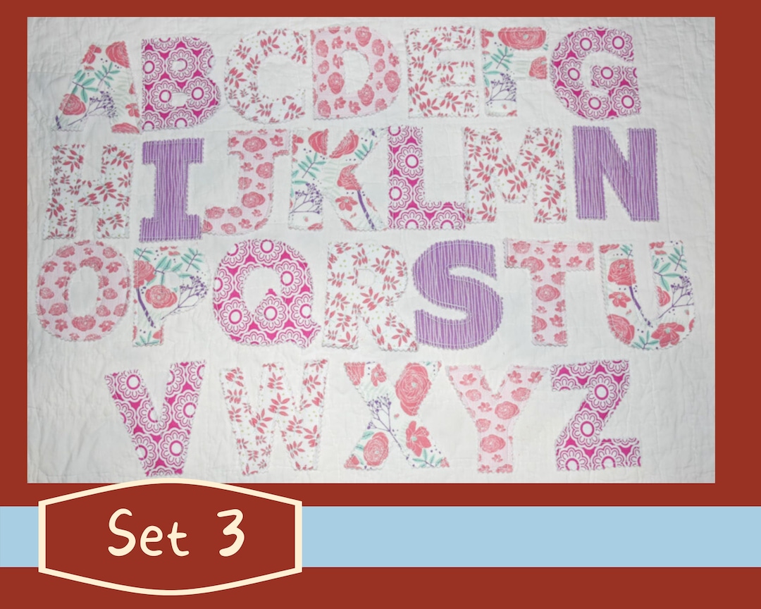 Fabric Alphabet Letters for Montessori, Sensory and Tactile Learning ...