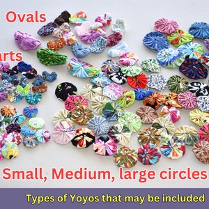 100 Handmade Fabric Yo Yos: Random Sizes & Shapes - Etsy