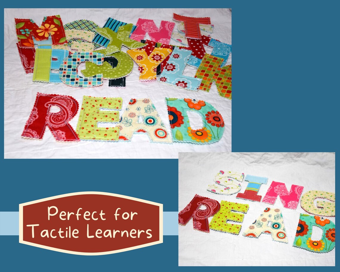 Fabric Alphabet Letters for Montessori Sensory and Tactile | Etsy