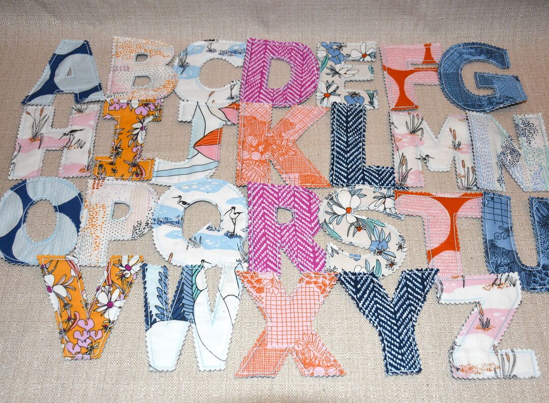 Fabric Alphabet Letters for Montessori, Sensory and Tactile Learning ...