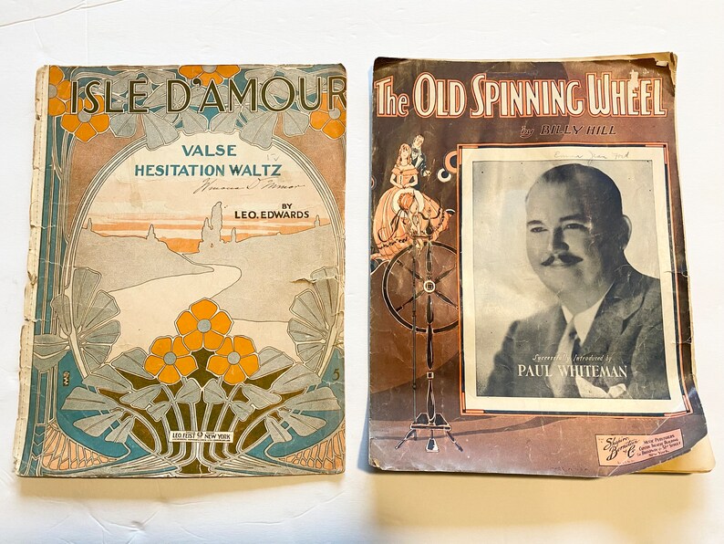 Vintage Large Sheet Music Its Love, Love, Love 1943 the Old Spinning ...