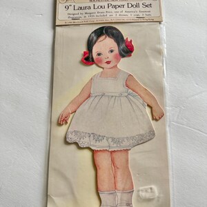 Vintage Paper Doll Set - Laura Lou - 9 Inch - 1920 Margaret Evans Price ...