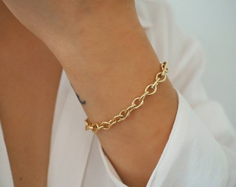 Chunky Gold Bracelet - Etsy