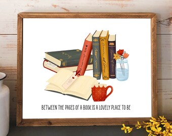 Printable Library Art - Etsy