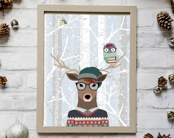Whimsical Winter Wall Art - Etsy
