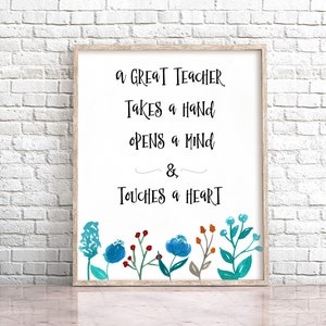 Teacher Printable Teacher Quote Motivational Quote Inspirational Quote ...