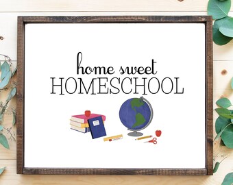 Home Sweet Homeschool Printable - Etsy