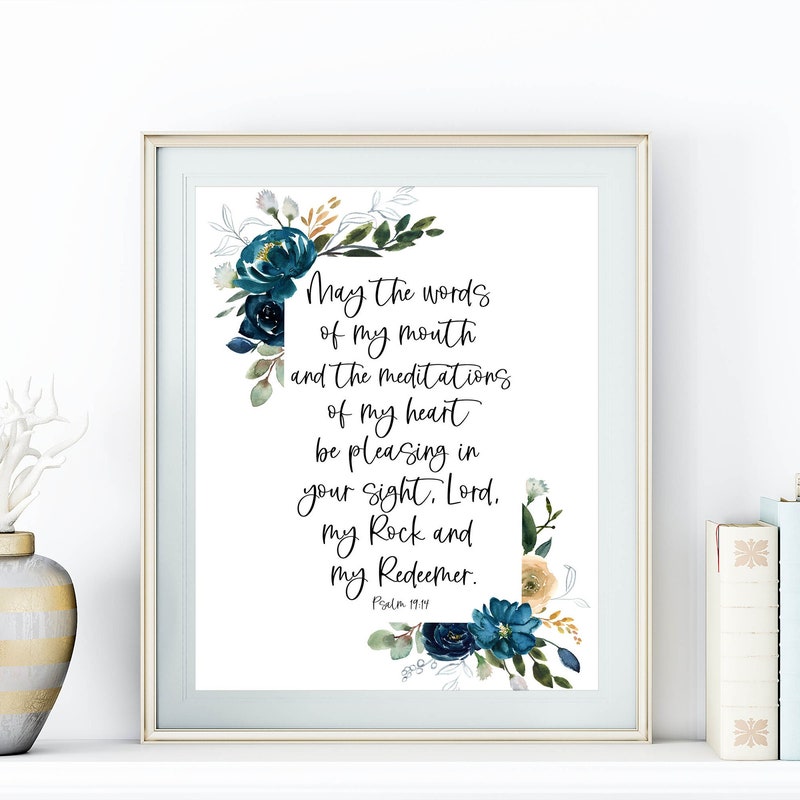Psalm 19 14 - Etsy