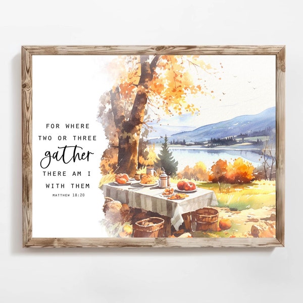 Verse Matthew 18 20 - Etsy