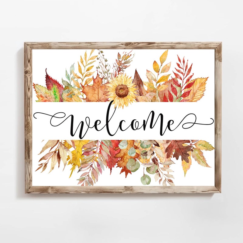 Fall Leaf Sign - Etsy
