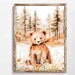 Bear Cub Printable Wall Art Boys Room Print Baby Boy Nursery Forest ...