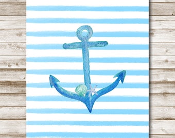 Lighthouse Printable Coastal Decor Nautical Nursery Beach | Etsy