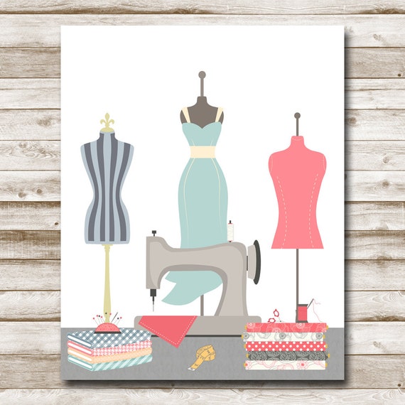Sewing Room Printable Craft Room Art Sewing Print Home Decor | Etsy