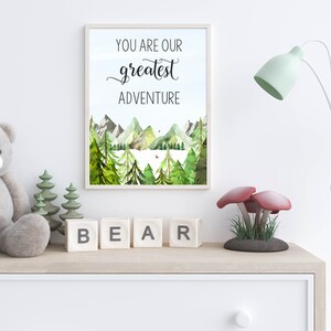 You Are Our Greatest Adventure Printable Nursery Decor Children's Room ...