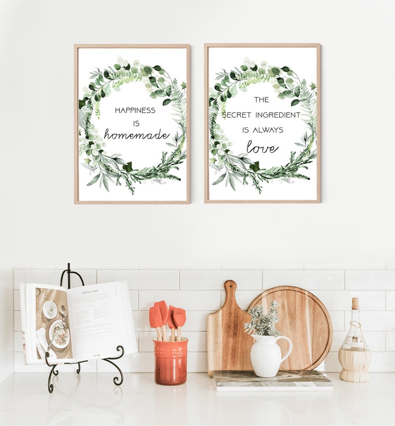 Happiness is Homemade Printable Quote Set the Secret - Etsy