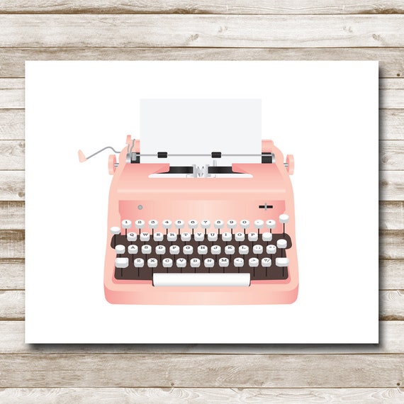 Vintage Typewriter Printable 5x7 8x10 11x14 16x20 Work Decor | Etsy