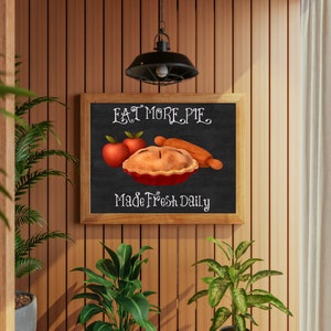 Eat More Pie Printable Wall Art Made Fresh Daily 5x7 8x10 11x14 16x20 ...