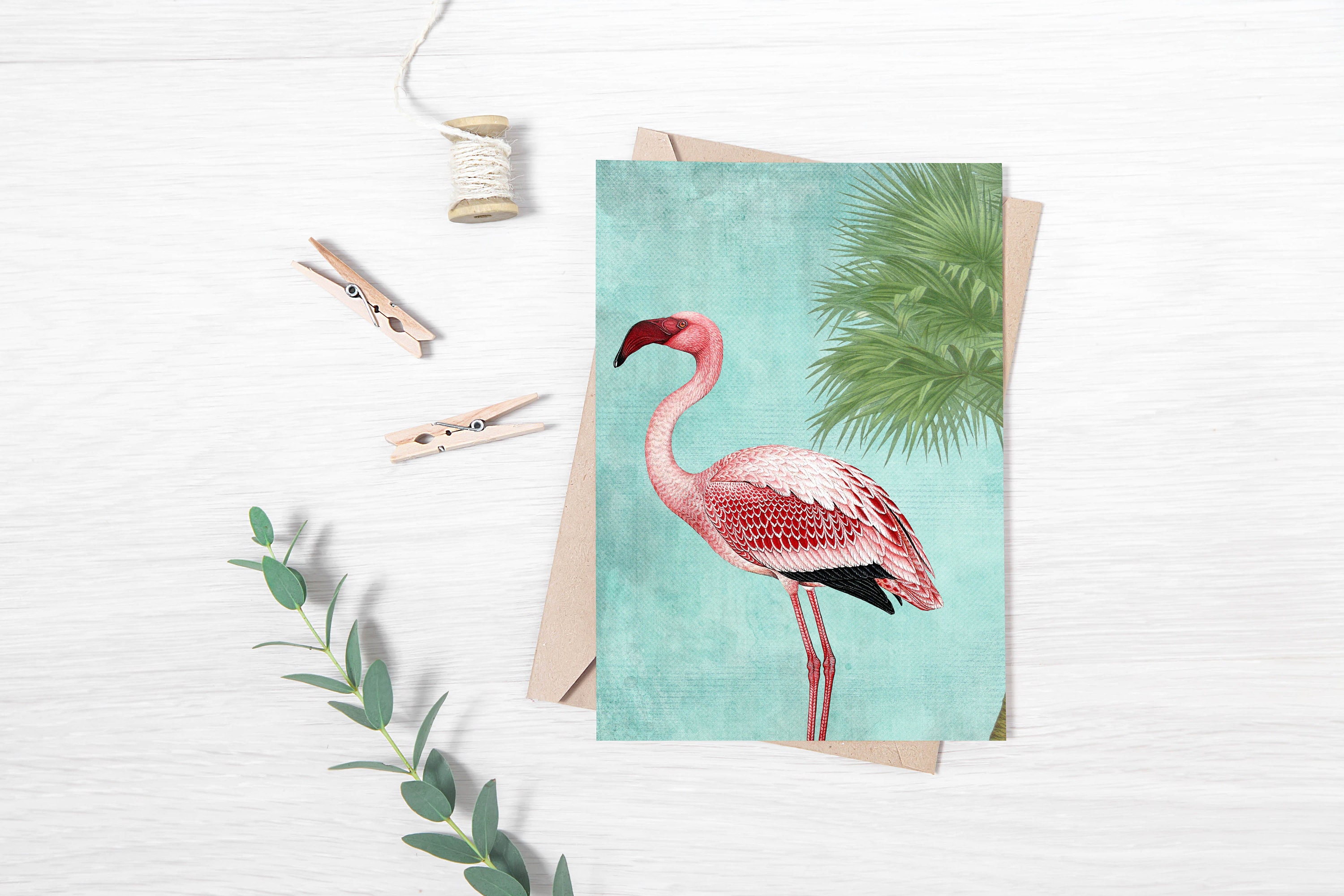 Flamingo Printable Home Decor Tropical Beach House Sign | Etsy