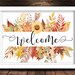 Welcome Fall Printable Wall Art Fall Leaves Sign 5x7 8x10 11x14 16x20 ...