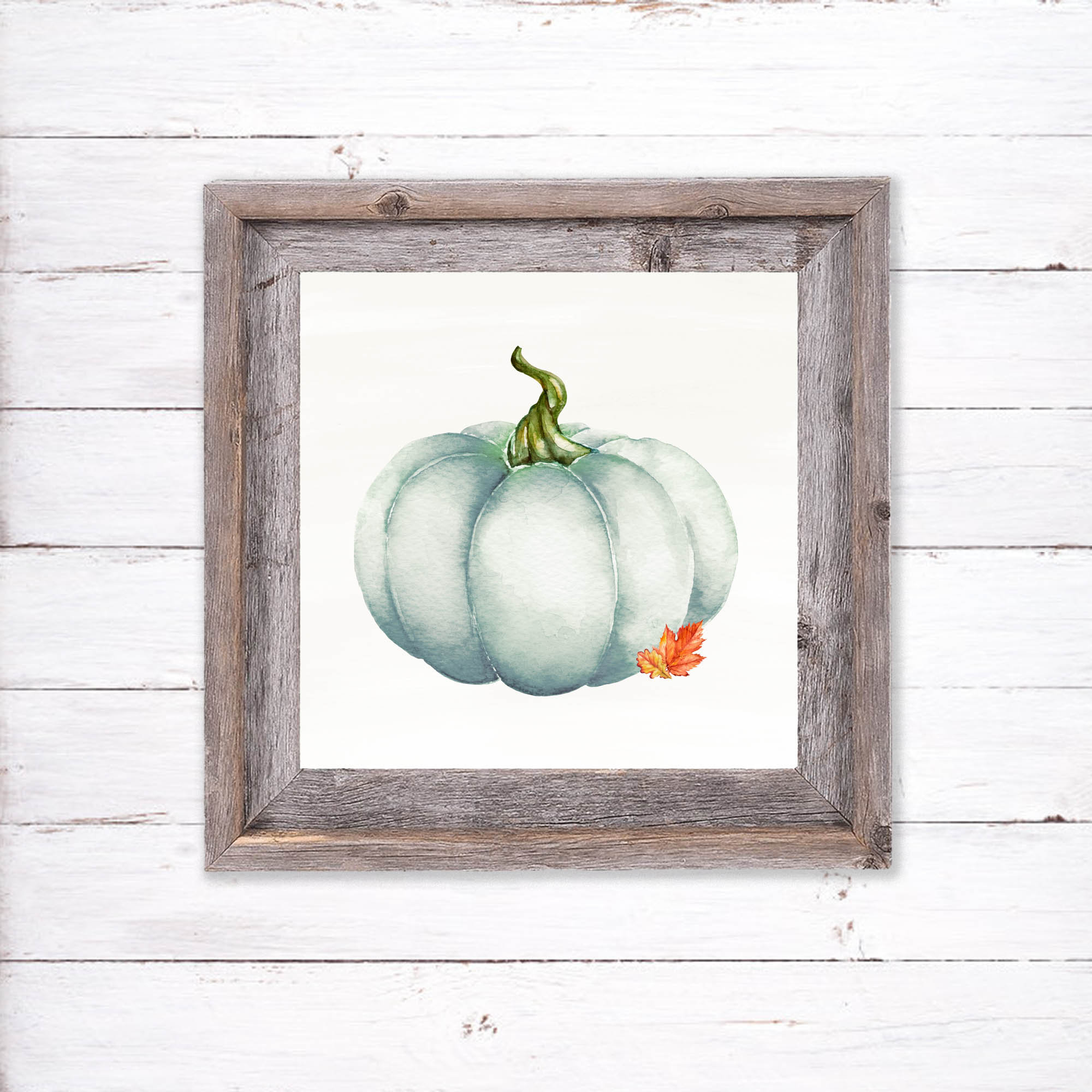 White Pumpkin SQUARE Printable Fall Home Decor Autumn Wall Art - Etsy
