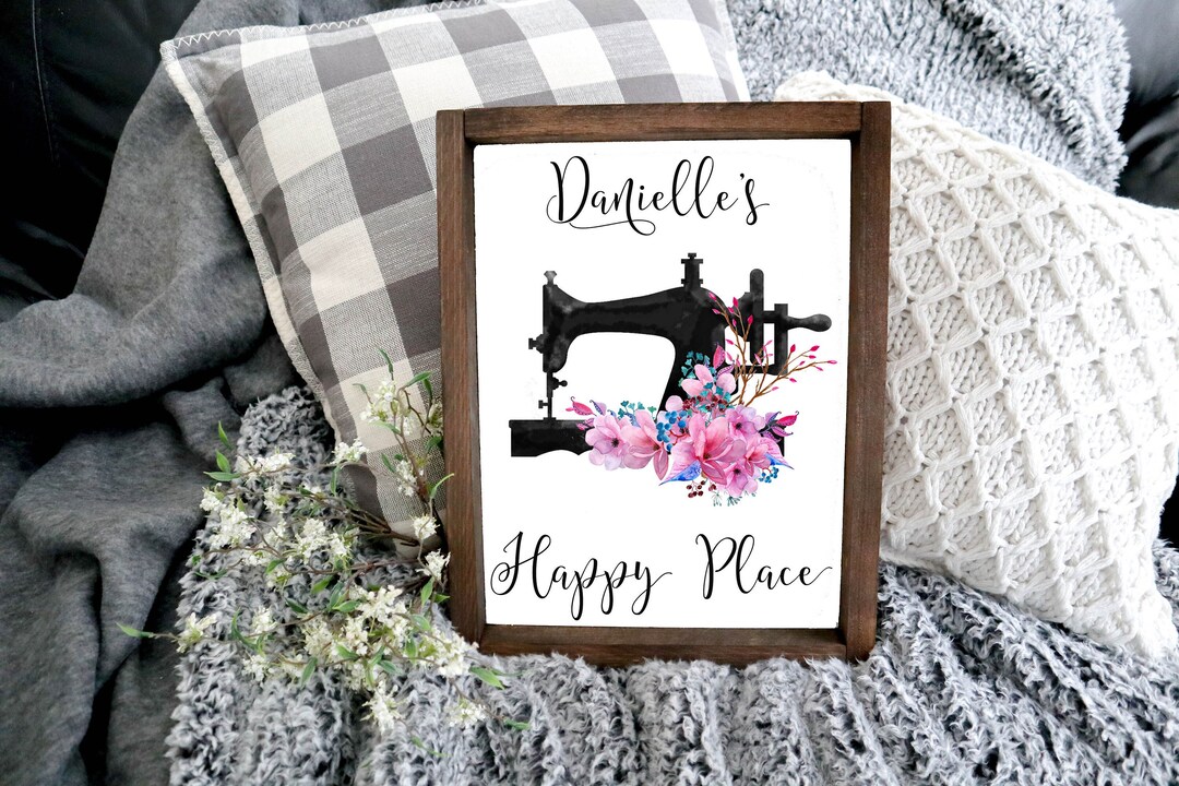 Personalized Craft Room Printable Sign Craft Room Art Happy - Etsy