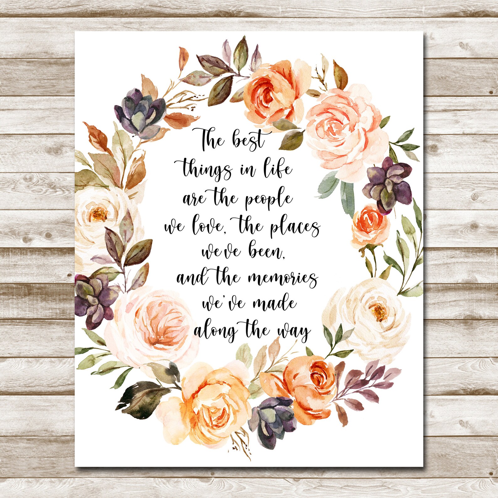 The Best Things in Life Printable Quote Minimalist Decor 5x7 - Etsy