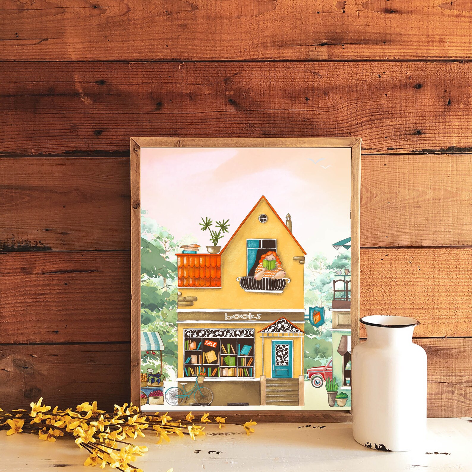 Book Shop Sign Printable Books Decor Sign Whimsical Decor 5x7 - Etsy