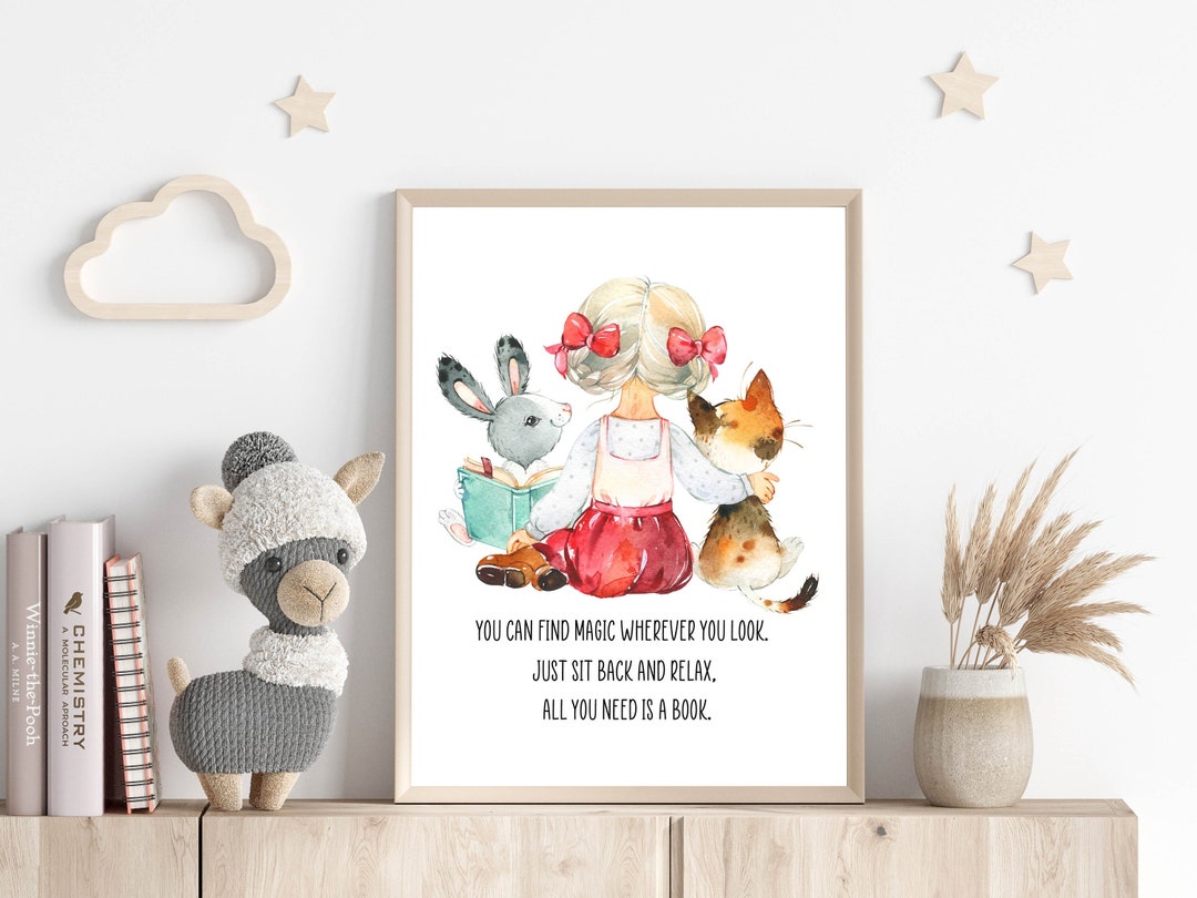 Dr. Seuss Reading Nook Print: Classroom Magic Quote (digital Download ...
