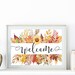 Welcome Fall Printable Wall Art Fall Leaves Sign 5x7 8x10 11x14 16x20 ...